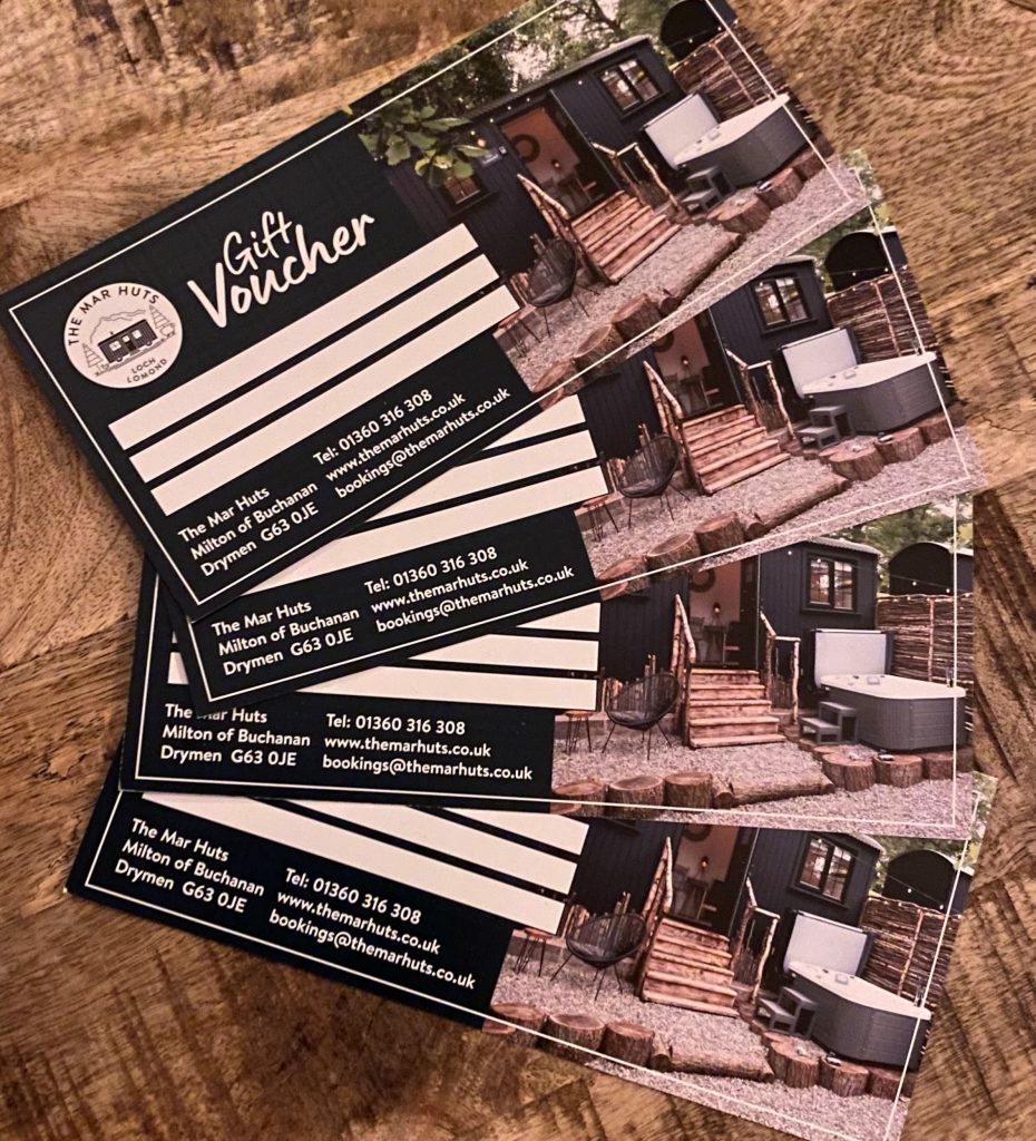 The Lomond Hut Gift Voucher - The Mar Huts